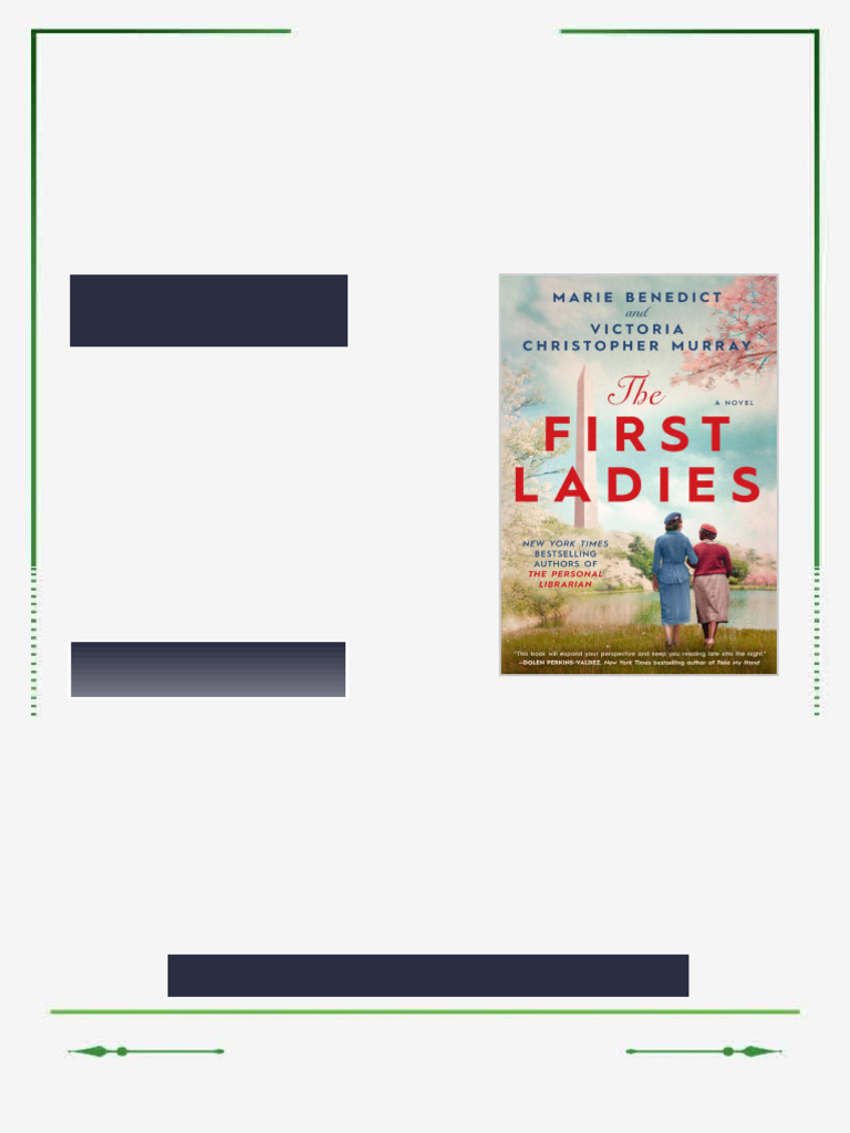 The First Ladies 1st Edition Marie Benedict Victoria Christopher Murray ...