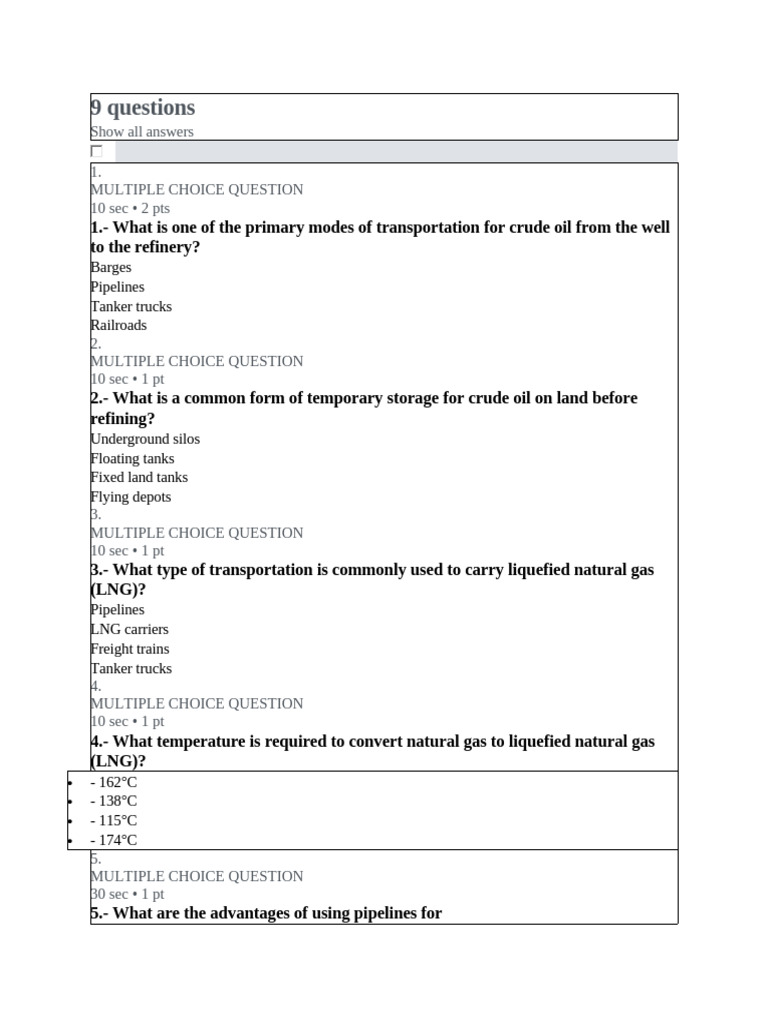 9 Questions | PDF