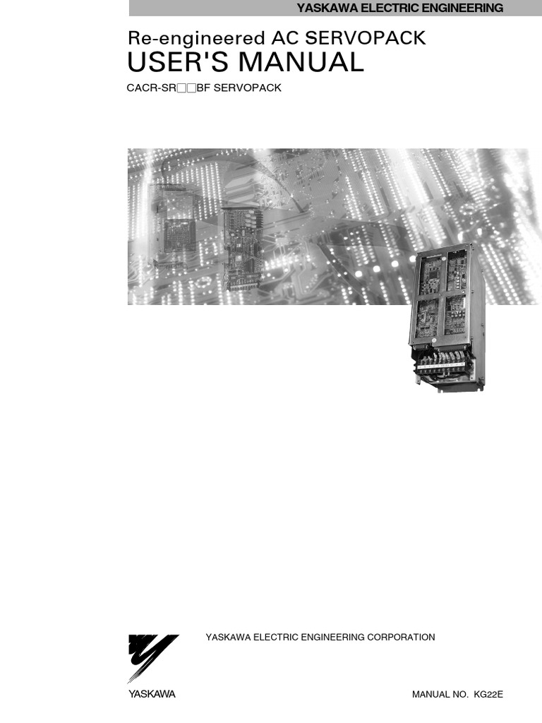 Cacr Sr 20bf1bfb Servopack h Yaskawa Manual (1) | PDF | Power Supply ...
