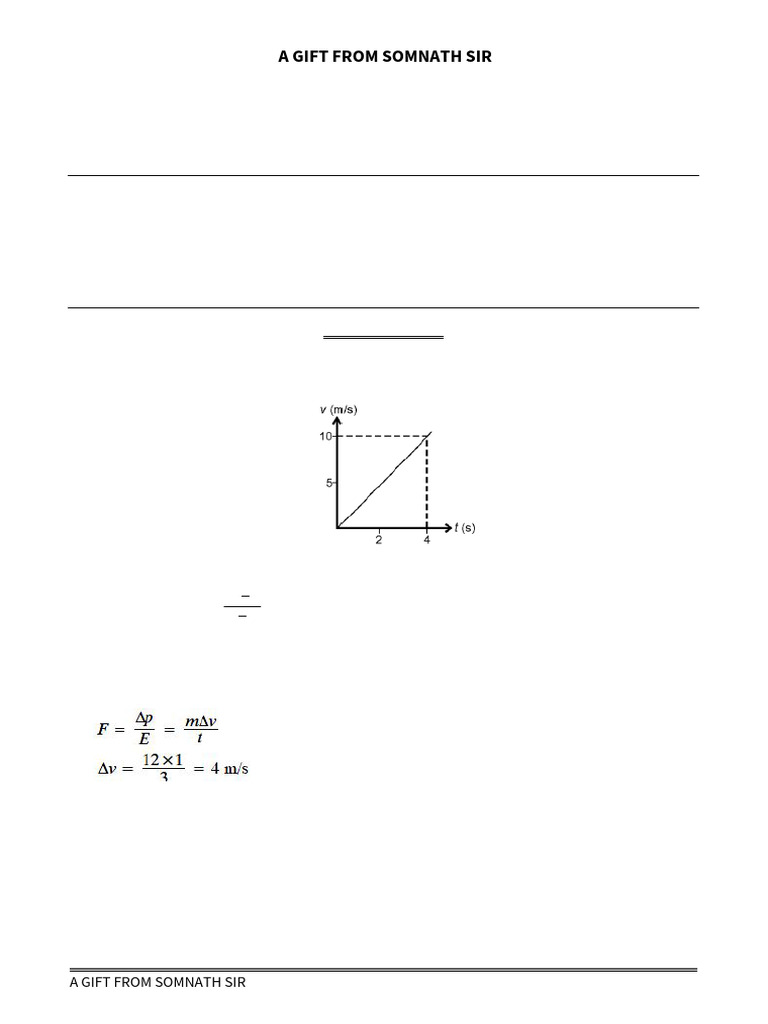 Class IX Science Practice Paper on Motion | PDF | Force | Momentum