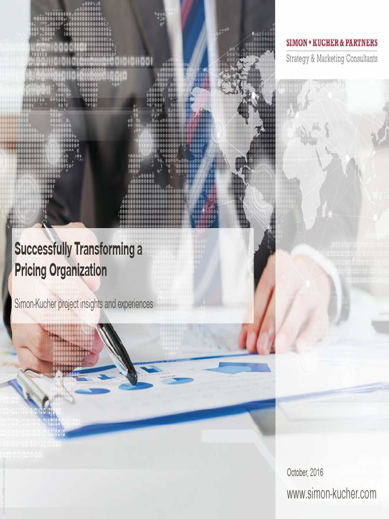 Simon-Kucher on Transforming a Pricing Organization | PDF