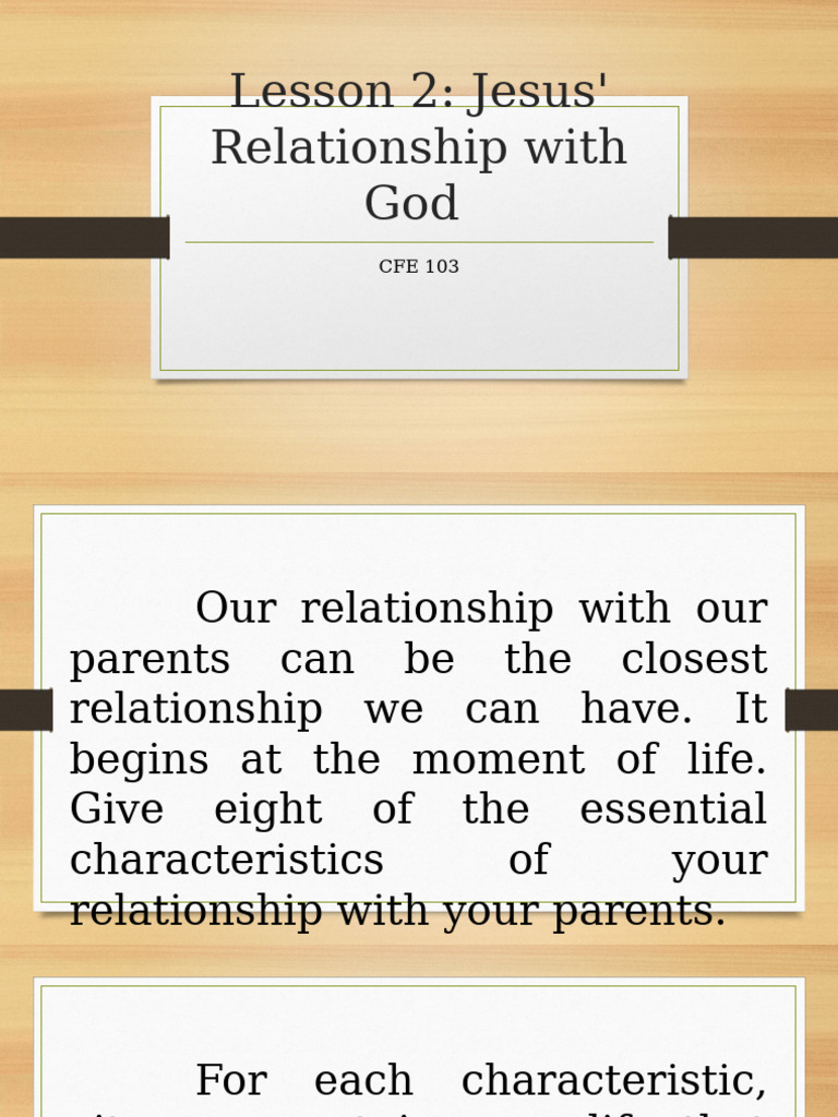 CFE 103 Module 2 Part 2 | PDF | Lord's Prayer | Jesus