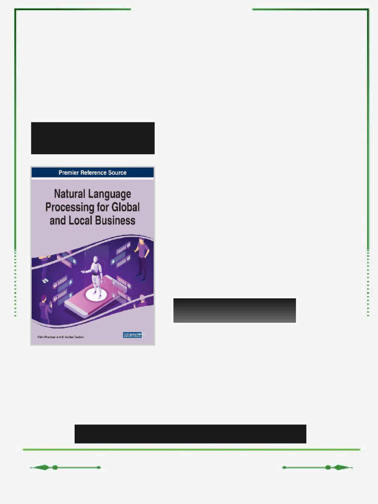 Natural Language Processing for Global and Local Business 1st Edition Fatih Pinarbasi eBook ...