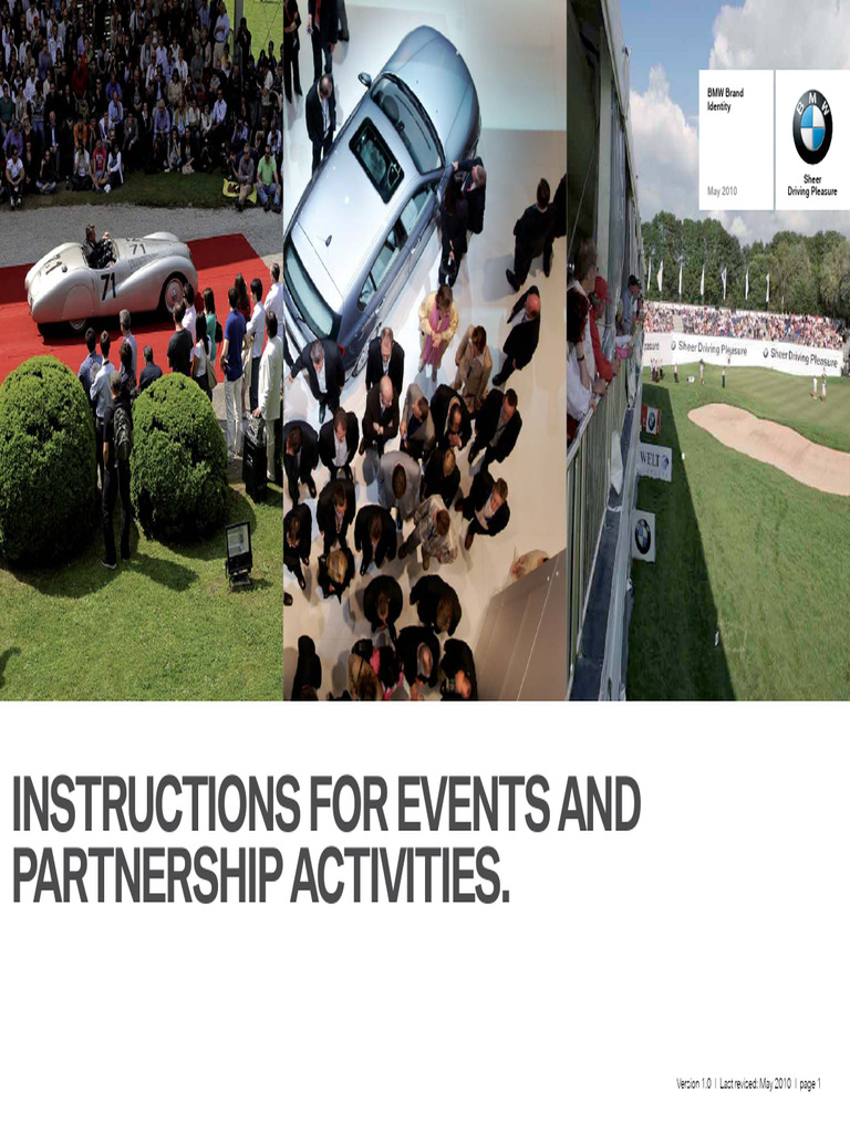 BMW INS Events Partnership e 1 | PDF | Brand | Pleasure
