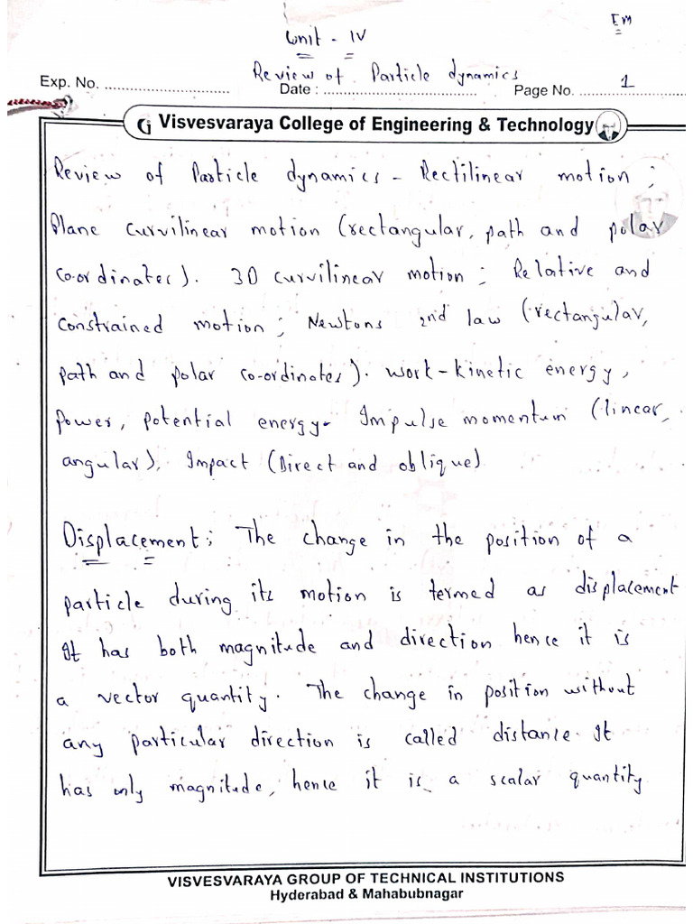 Engineering Mechanics Unit-4 | PDF