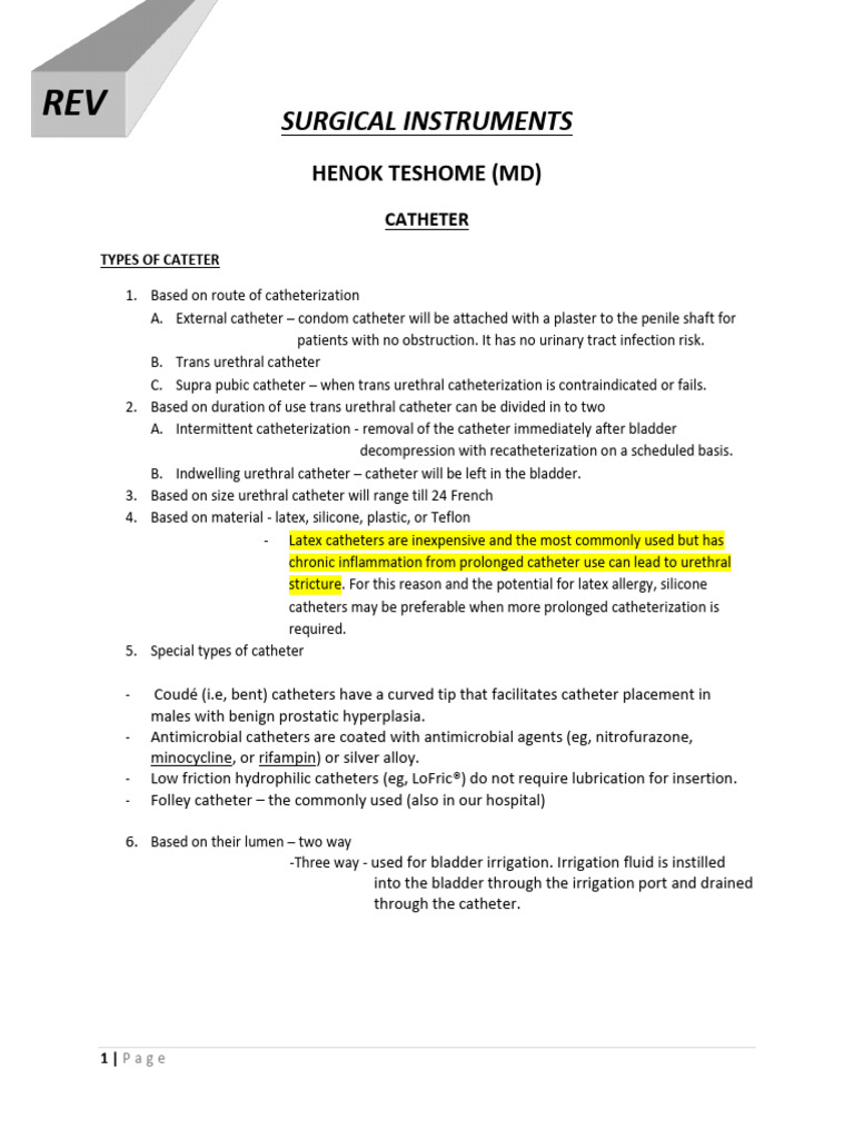 Dr Henock Short Case | PDF | Catheter | Medical Specialties