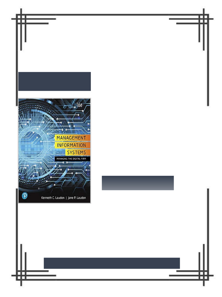 (eTextbook PDF) for Management Information Systems: Managing the Digital Firm 16th Edition ebook ...