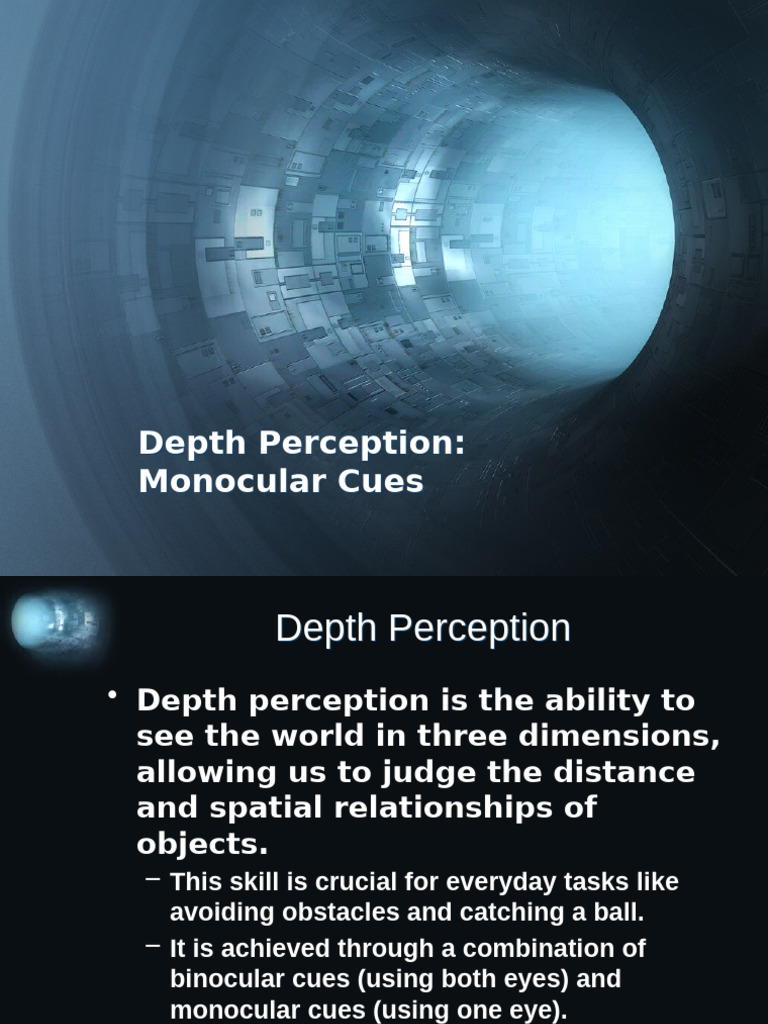 3. Depth Perception | PDF | Vision | Cognitive Science