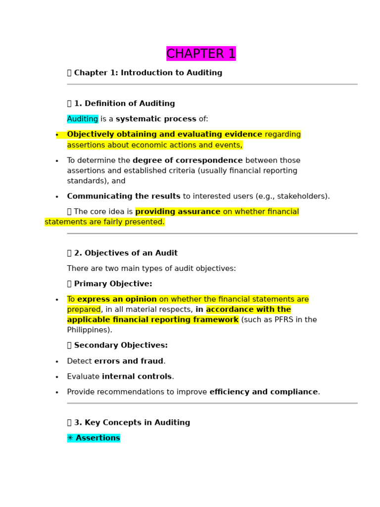 Audit Review | PDF | Audit | Internal Control