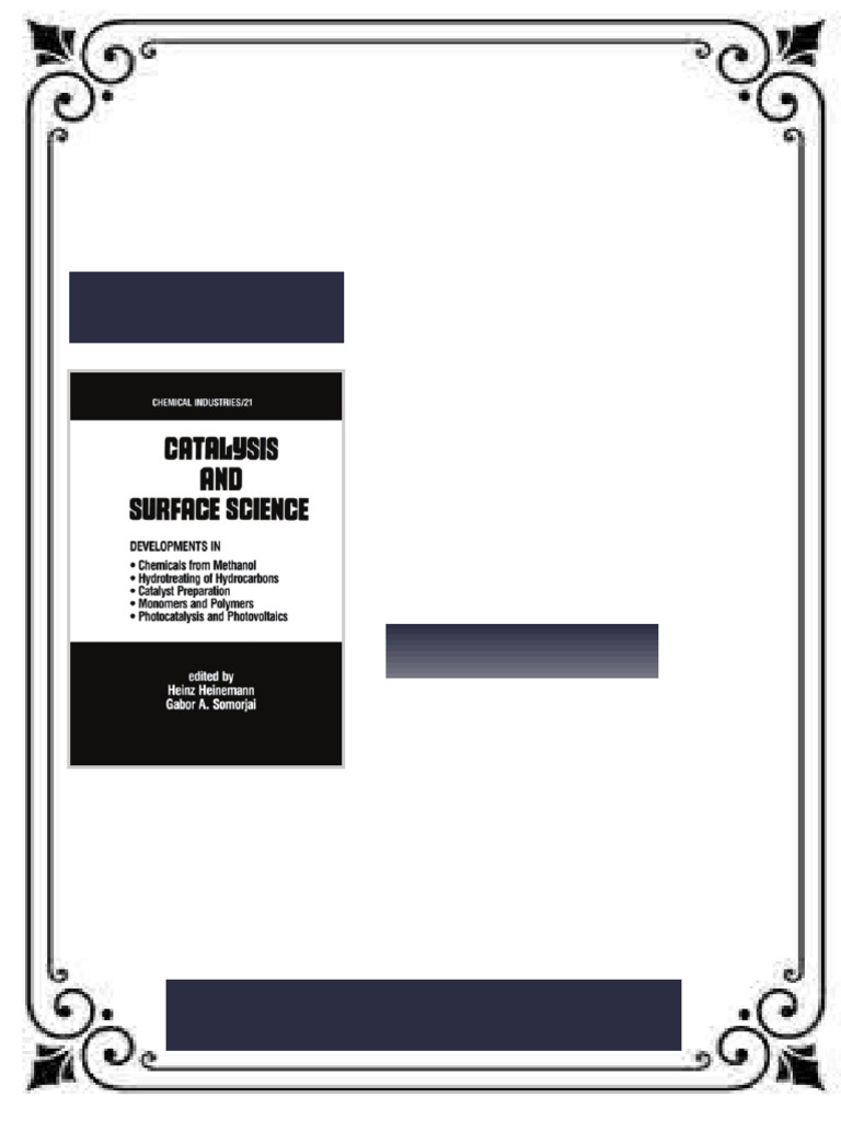 Catalysys and Surface Science First Edition Somorjai ebook browser ...