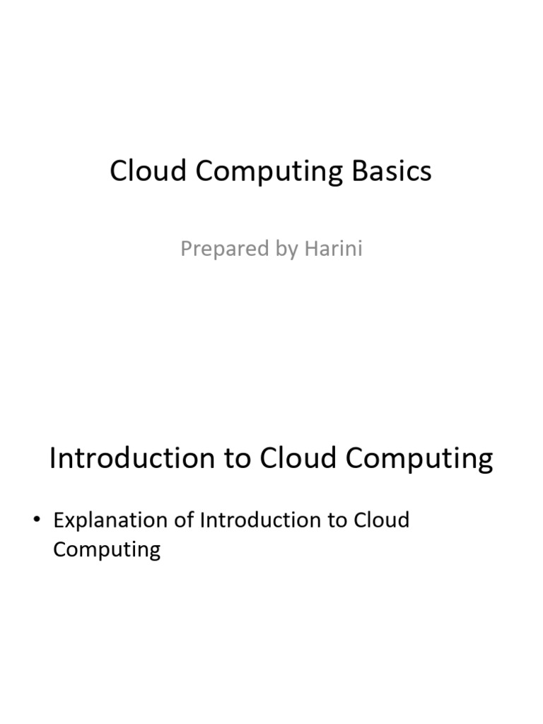 PPT 4 Cloud Computing | PDF