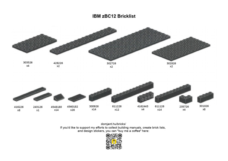 IBM ZBC12 Bricklist | PDF