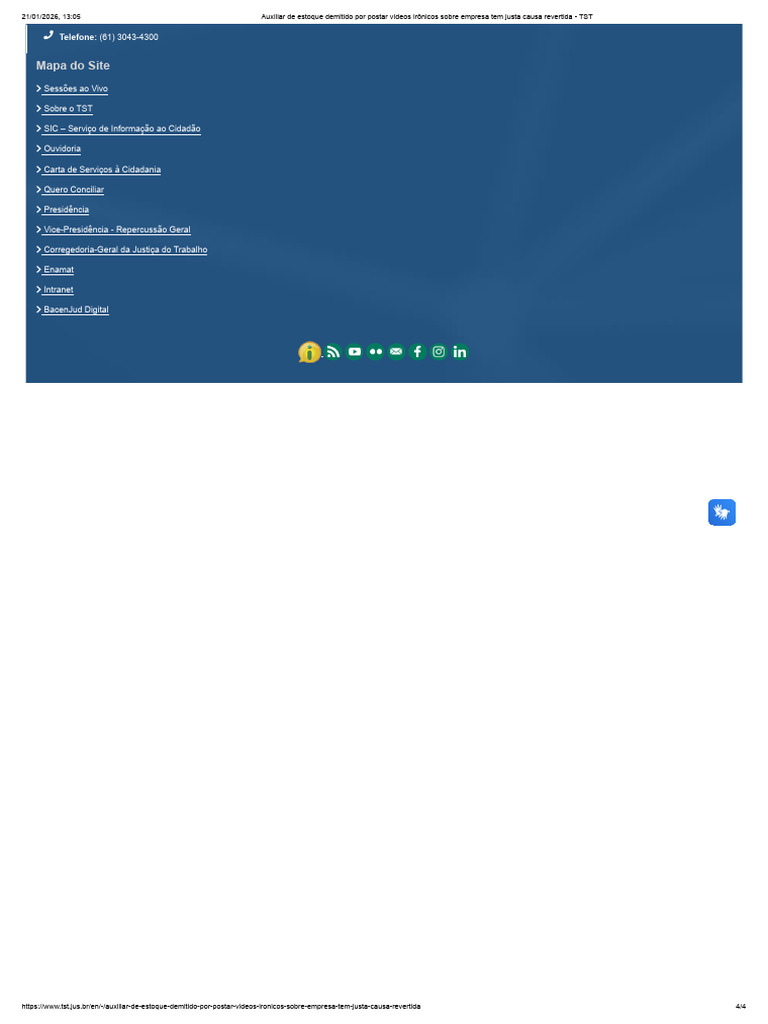 Auxiliar de Estoque Demitido Por Postar Vídeos Irônicos Sobre Empresa ...