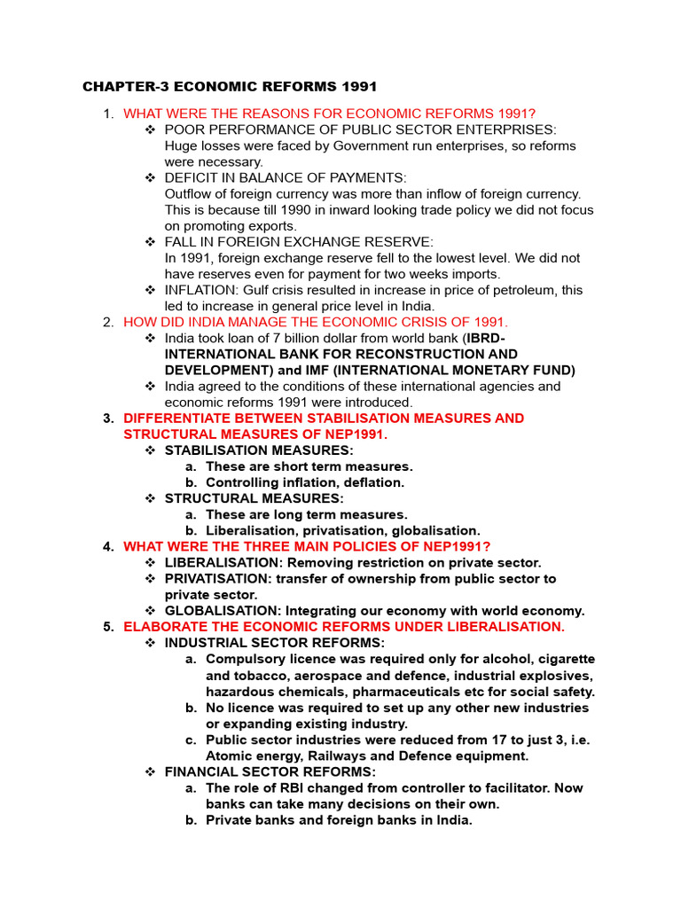 Economic Reforms in India 1991 Explained | PDF | General Agreement On ...