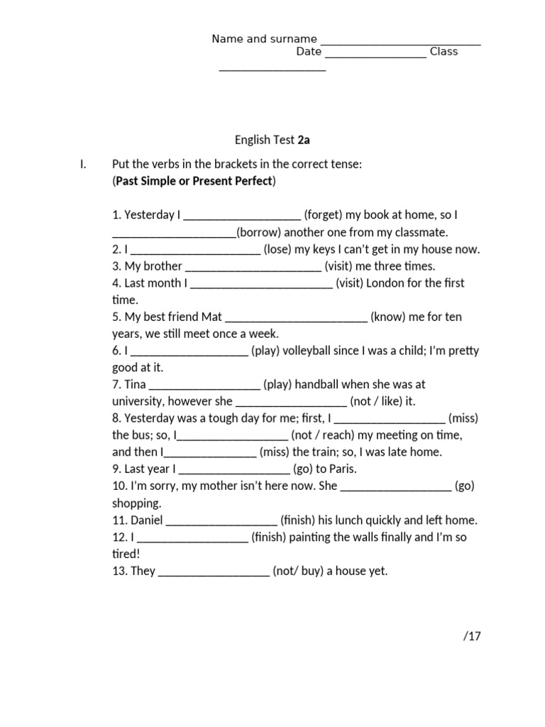English Test 2a | PDF | Language Mechanics | Linguistic Morphology