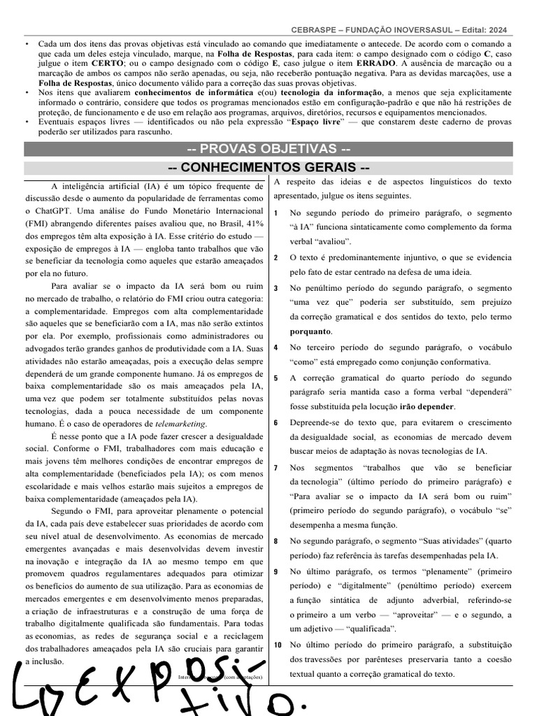 Prova.pdf ok | PDF | Rede Privada Virtual (VPN) | Pensamento