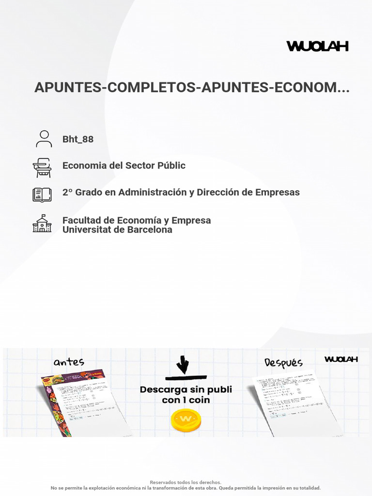 Wuolah Free Apuntes Completos Apuntes Economia Del Sector Publico | PDF ...