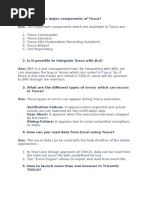Comprehensive Tosca Interview Guide | PDF | Mobile App | Computer File