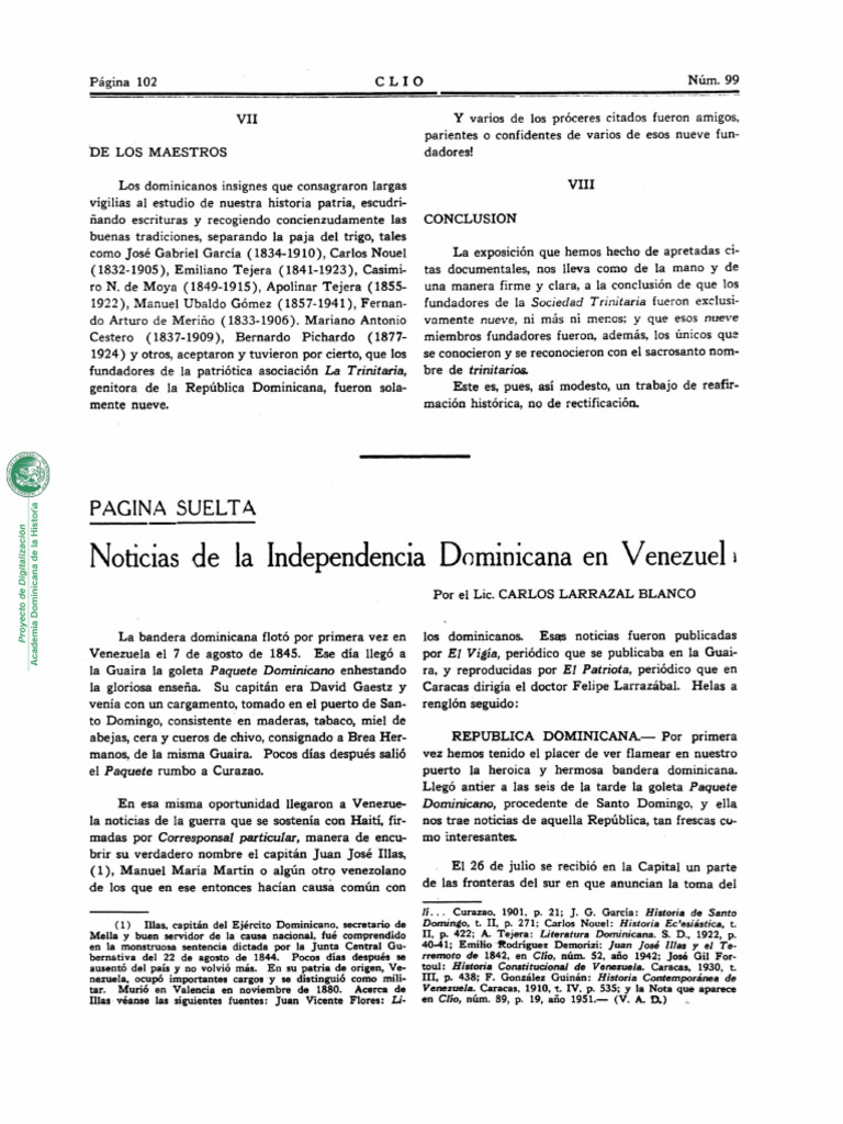 Clio-1954-022-099-102-103 | PDF | República Dominicana