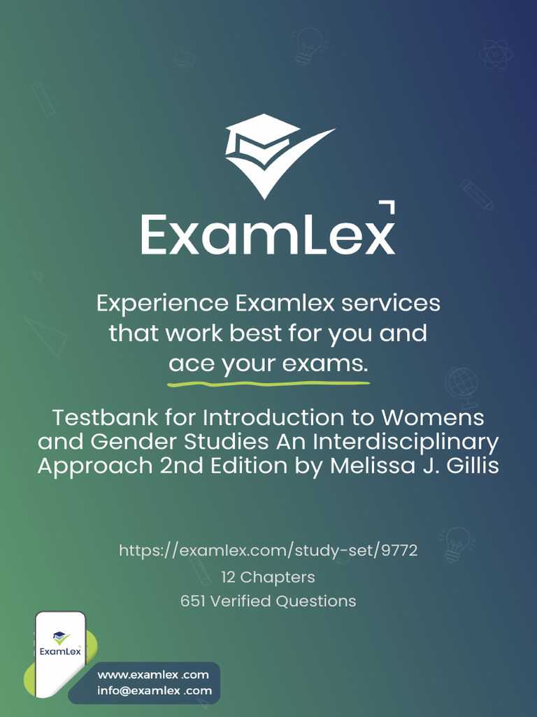 Testbank for Introduction to Womens and Gender Studies an ...