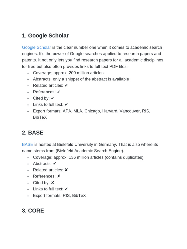 academic search engines | PDF | Abstract (Summary) | Information Retrieval