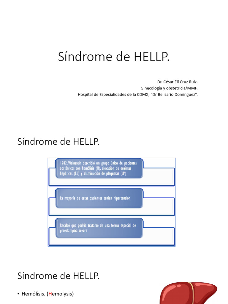 Síndrome de HELLP: Diagnóstico y Manejo | PDF | Salud maternal ...