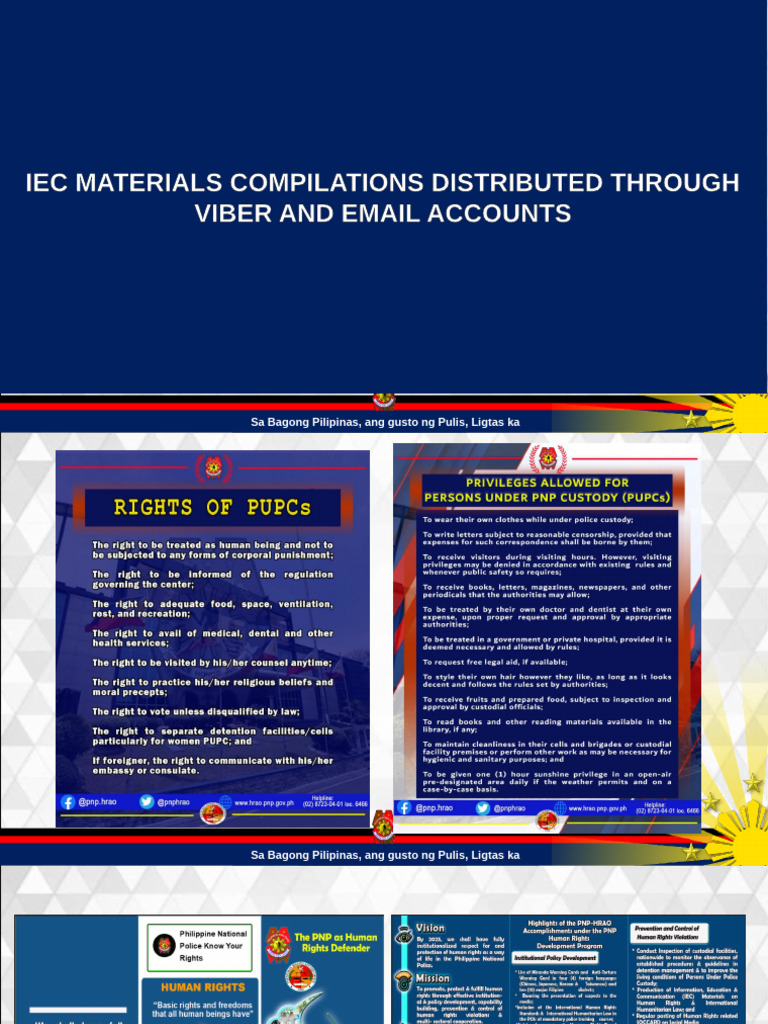 Iec Materials Compilations Distributed Through Viber and Email Accounts ...