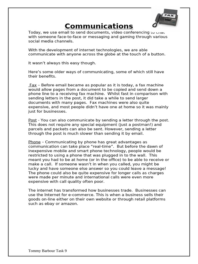 09 Communication Tb | PDF