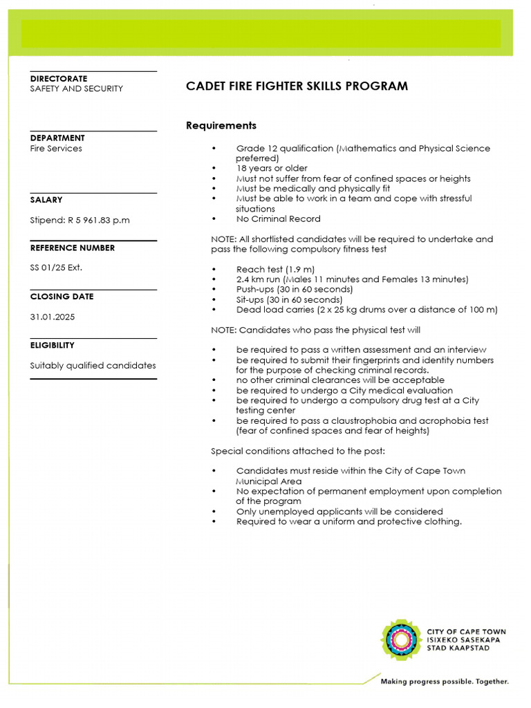 Data Overview - Cadet Fire Fighter Skills Program | PDF | Criminal Record