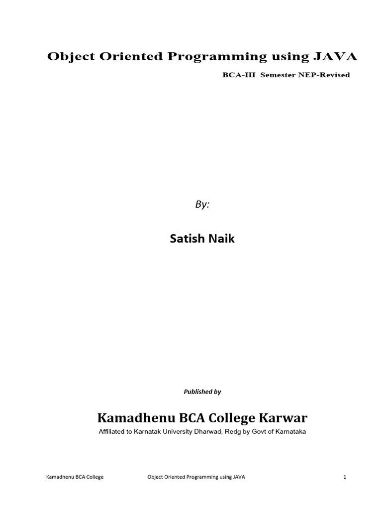 1. Java Book | PDF | Java (Programming Language) | World Wide Web