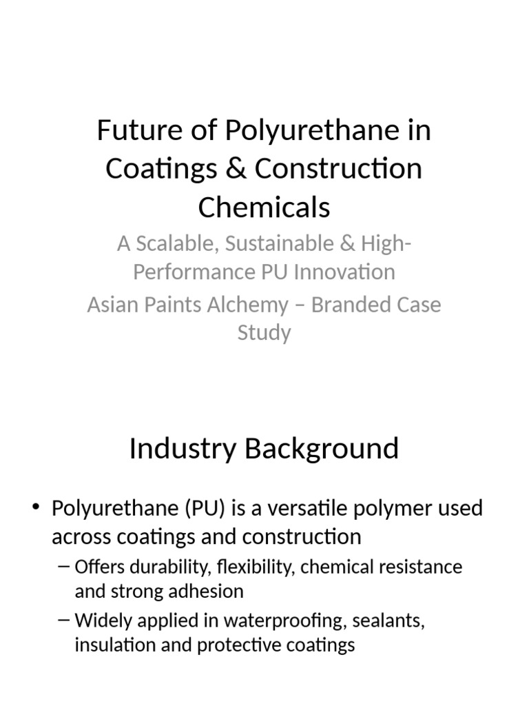 Asian Paints Alchemy 10 Slide PU Case Study | PDF