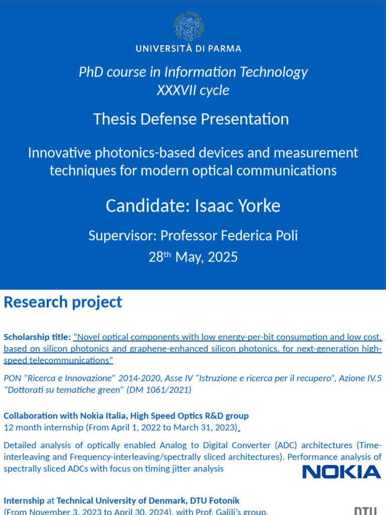 Final PhD Presentation6 | PDF | Analog To Digital Converter | Dispersion (Optics)
