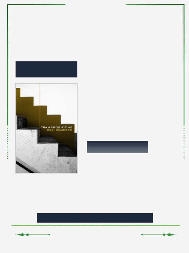 Transpositions On Nomadic Ethics 1st Edition Rosi Braidotti ebook ...