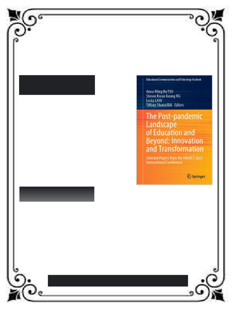 The Post-pandemic Landscape of Education and Beyond: Innovation and ...