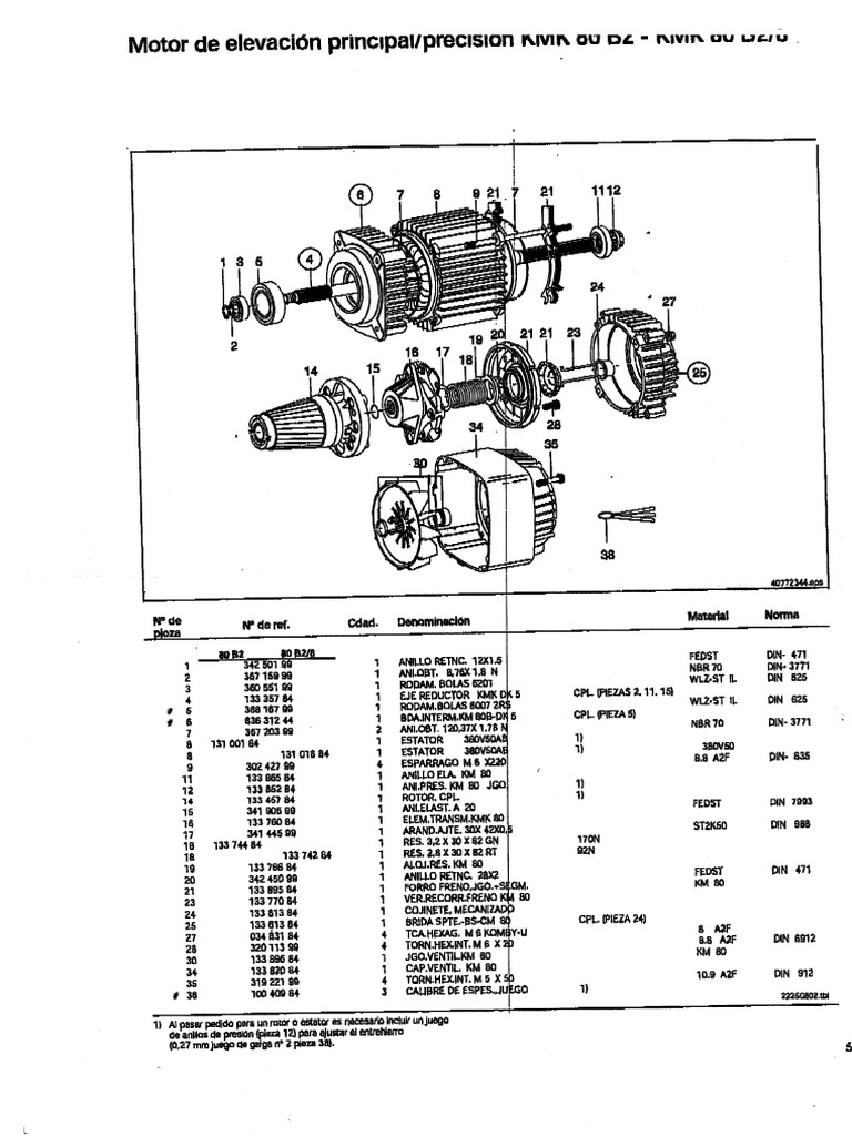 Polipasto Electrico Demag EUDK 5-500 V2 ( 516) | PDF