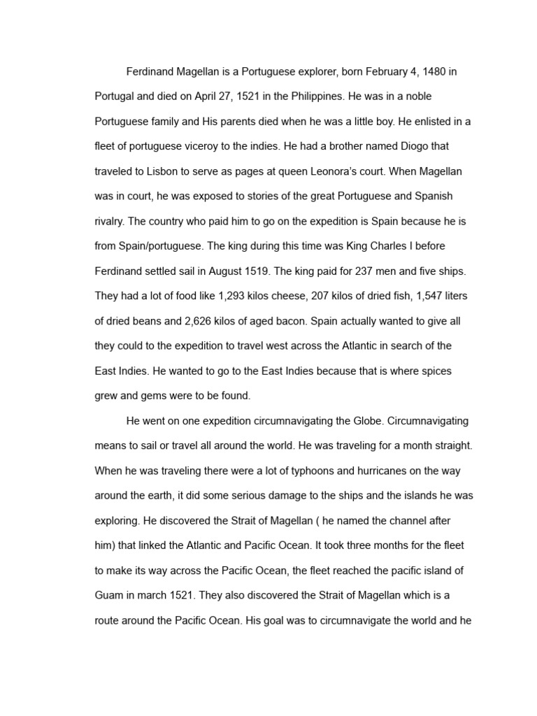 Explorer Ferdinand Magellan | PDF