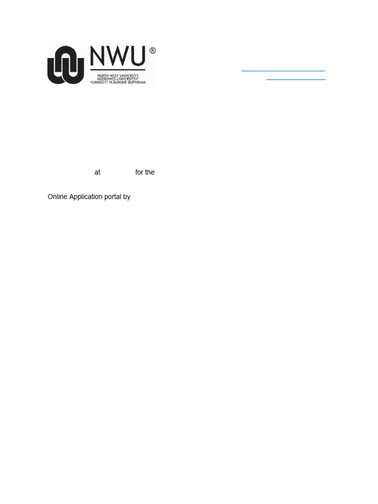 Conditional Offer for NWU Economics Program | PDF