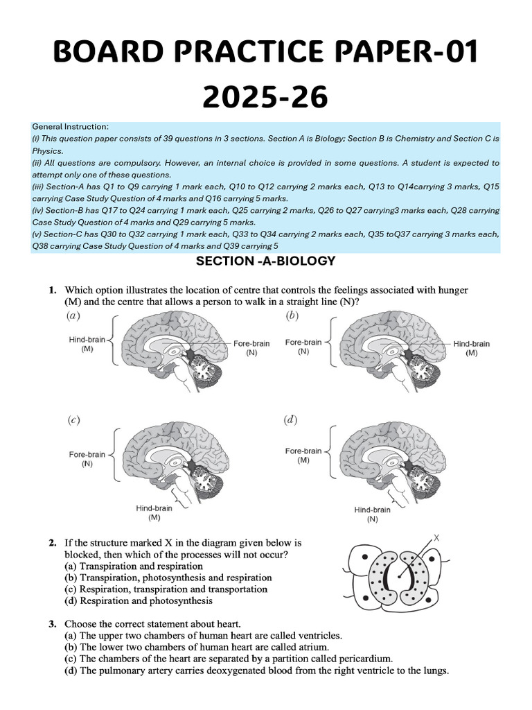 Sample Paper-01 (1) | PDF