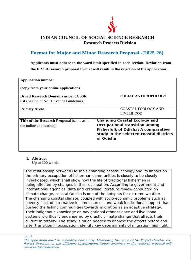 Proposal-2025-26-1 (1) | PDF | Ecology | Climate Change