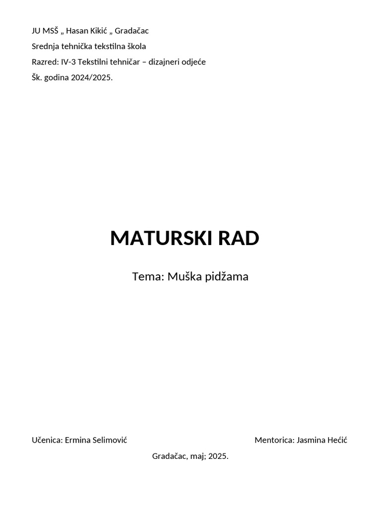 Ermina Selimović - 29.04.2025. | PDF