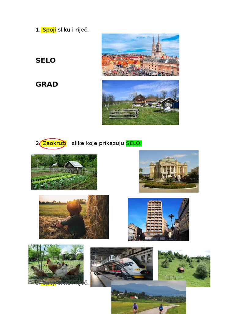 Selo i Grad Provjera | PDF