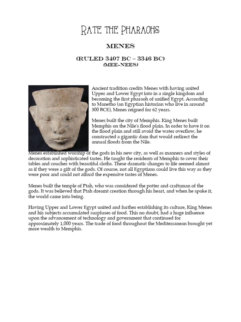 Rate the Pharaohs - Reading Activity 8th grade | PDF | Akhenaten | Tutankhamun