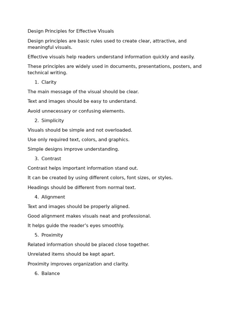 Design Principles for Effecttive Visuals | PDF