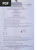 Csec Pob p1 Jan 2025 | PDF