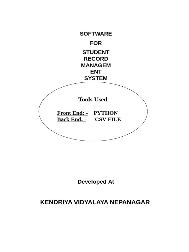 Student Record Management Software | PDF | Comma Separated Values ...