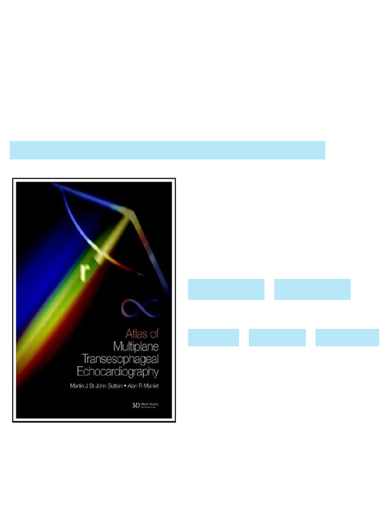 An Atlas of Multiplane Transesophageal Echocardiography 1st Edition ...