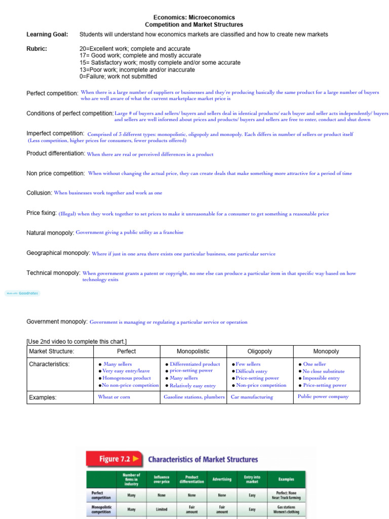 GO Competition and Market Structures | PDF | Monopoly | Market (Economics)