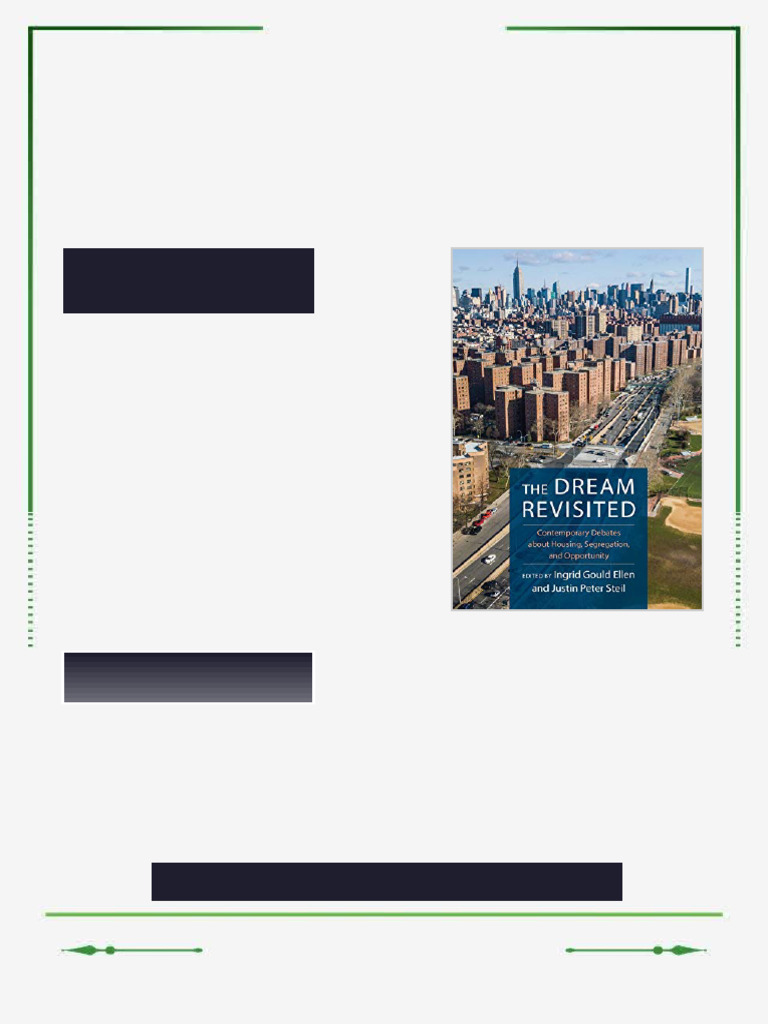 The Dream Revisited: Contemporary Debates About Housing, Segregation ...