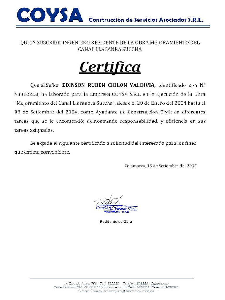 Certifica Do | PDF