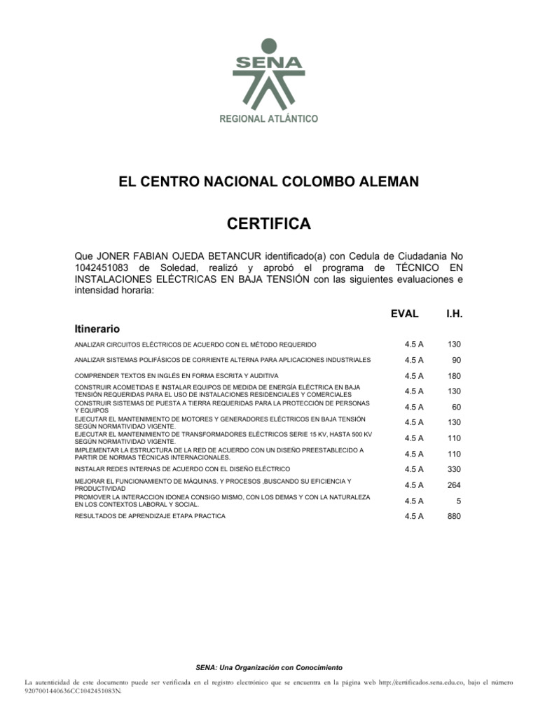 9207001440636CC1042451083N | PDF | Colombia | Electrónica